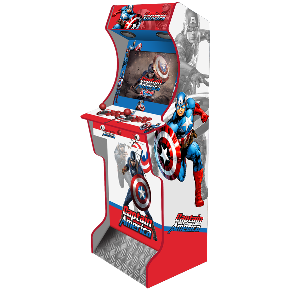 Arcade Geeks 2 Player Elite Arcade Machine - Captain America