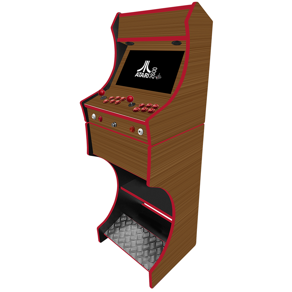 Arcade Geeks 2 Player Arcade Machine - Wooden Effect Machine